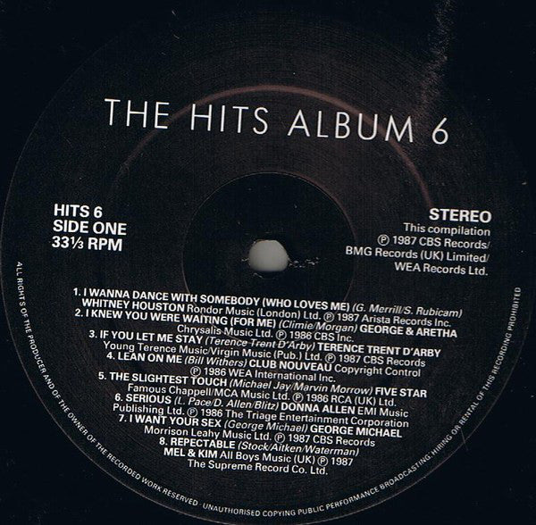 Buy Various : The Hits Album 6 (2xLP, Album, Comp) Online for a great ...