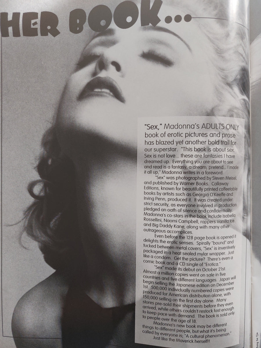 Madonna ICON Fan Club Magazine #9 Volume 3 Issue 1 - 1992 - RARE ...