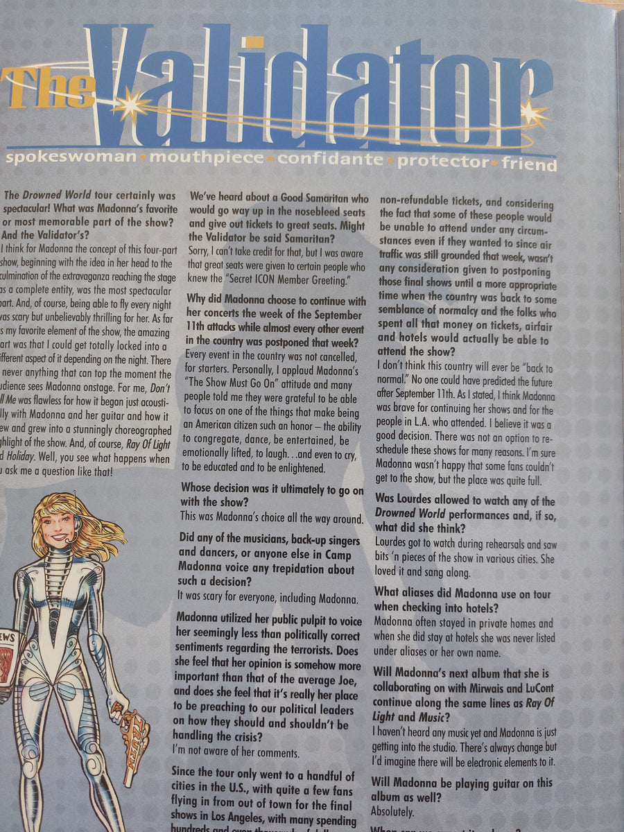 Madonna ICON Magazine No. 37 (2002) – River Soar Records