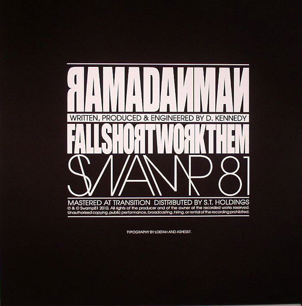 Buy Ramadanman : Fall Short / Work Them (12") Online for a great price ...